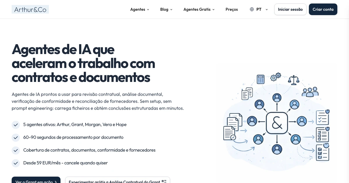 Arthur & Co | Agentes de IA pré-configurados para empresas